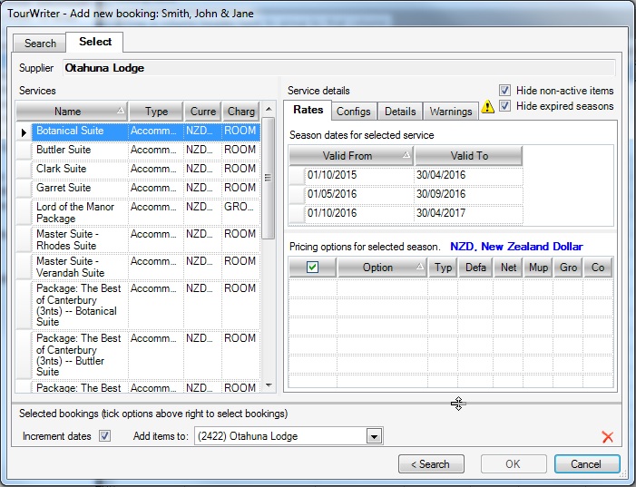Fixing New Booking Box - Tourwriter Knowledge Base