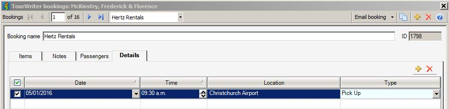 Location Card - Adding to an Itinerary Booking - Tourwriter Knowledge Base