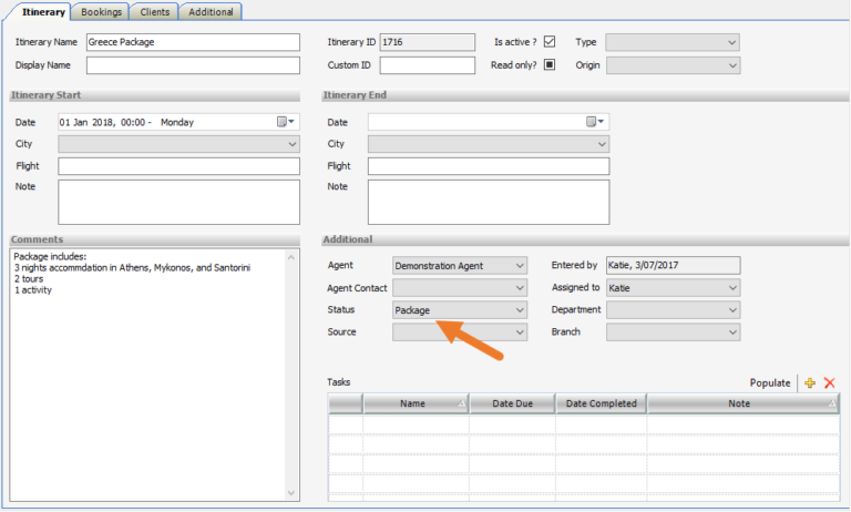 Packages - Tourwriter Knowledge Base